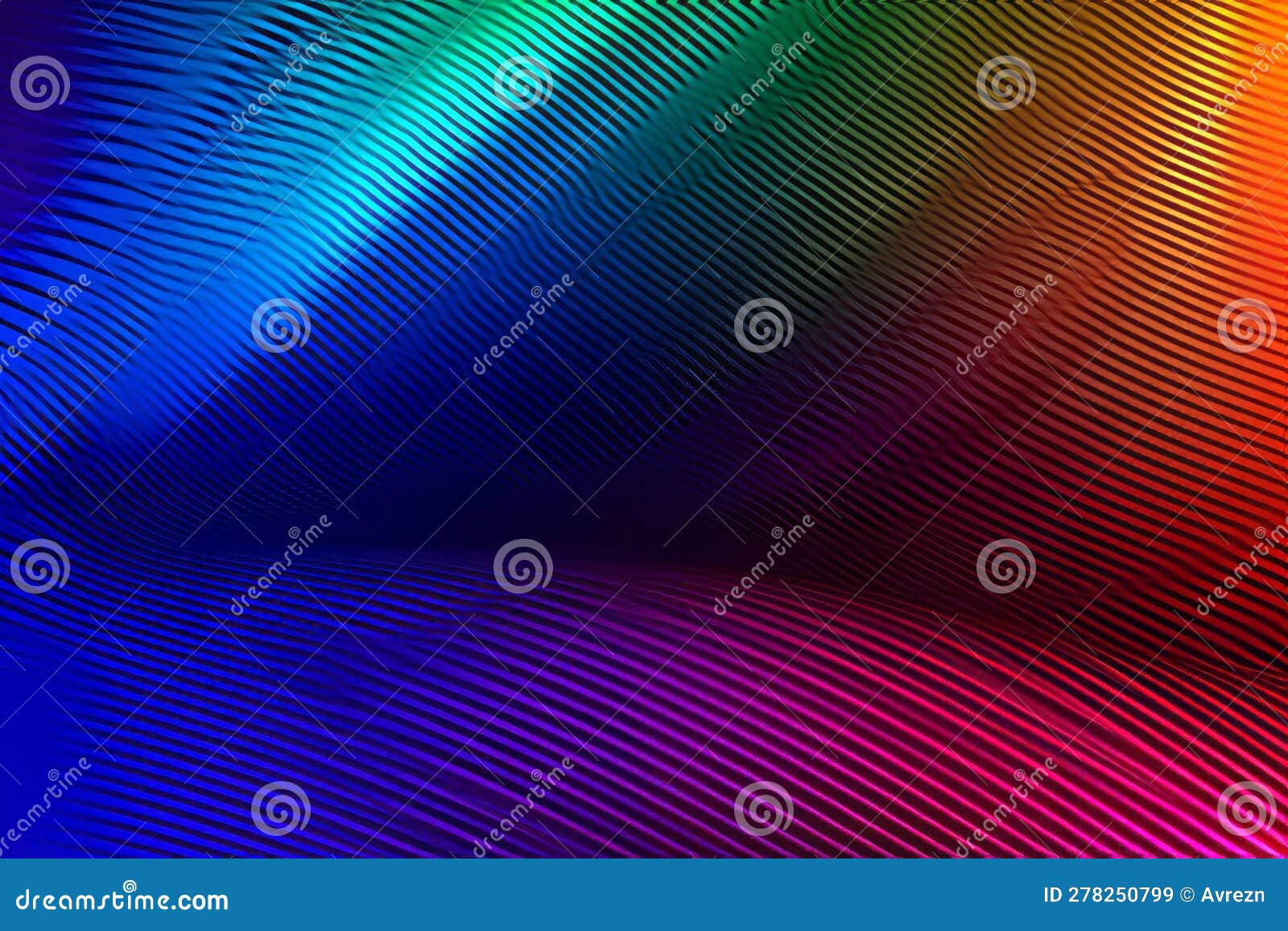 Colorful Light on Dark: Rainbow Screen Background, Generative AI Stock ...