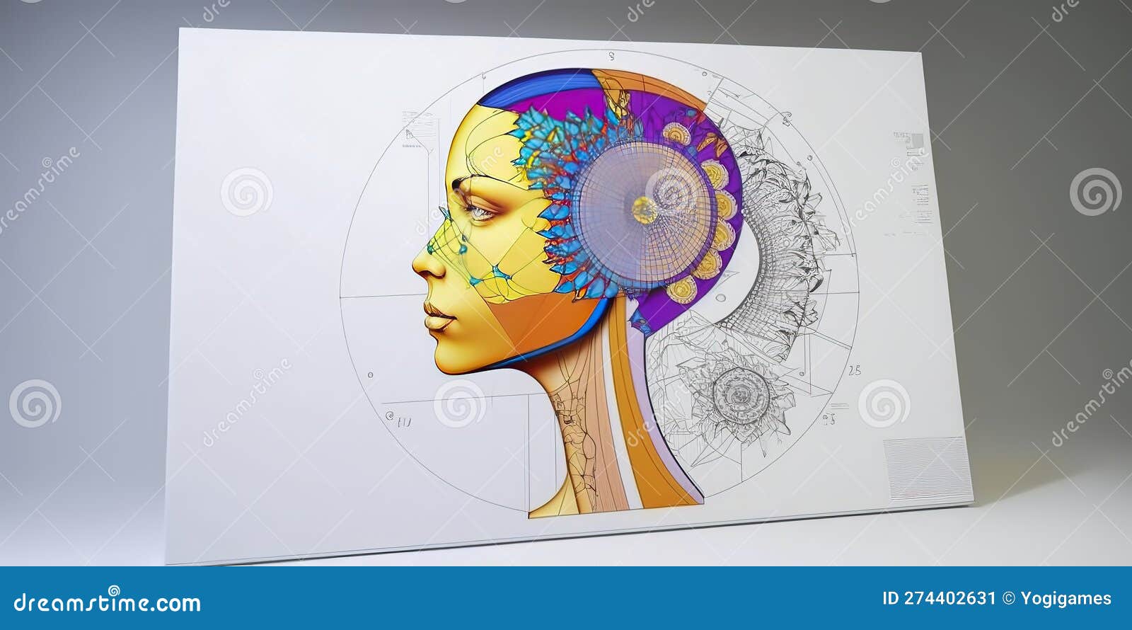 Striking Image that Showcases the Capabilities of AI, Such As a Machine ...