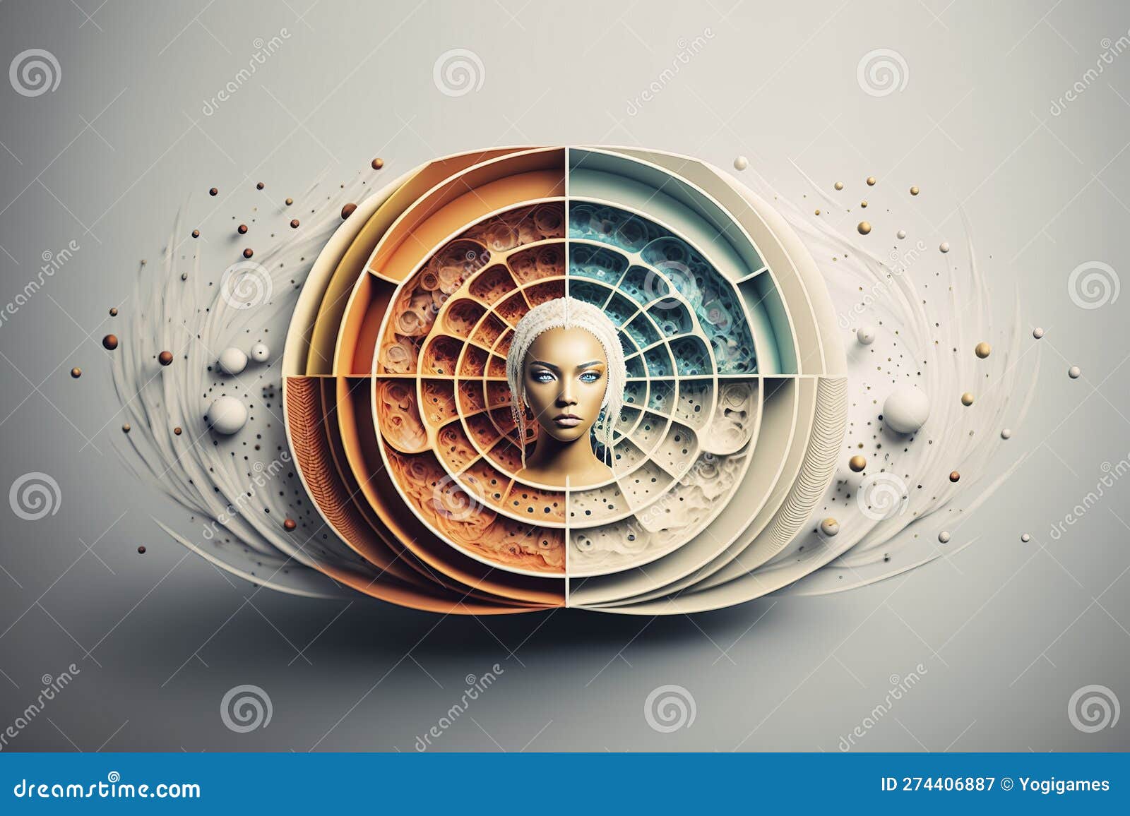 Striking Image that Showcases the Capabilities of AI, Such As a Machine ...