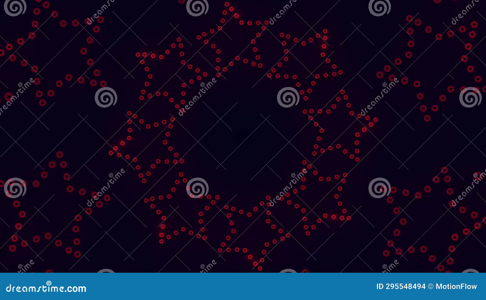 Symmetrical Red Dot Pattern on Black Background Stock Footage - Video ...