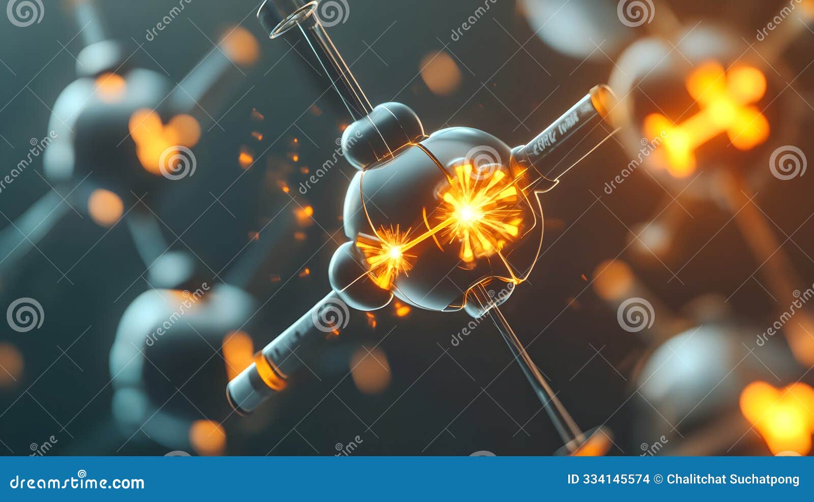 Visually Striking Nuclear Fission Process Highlighting Intense Energy ...