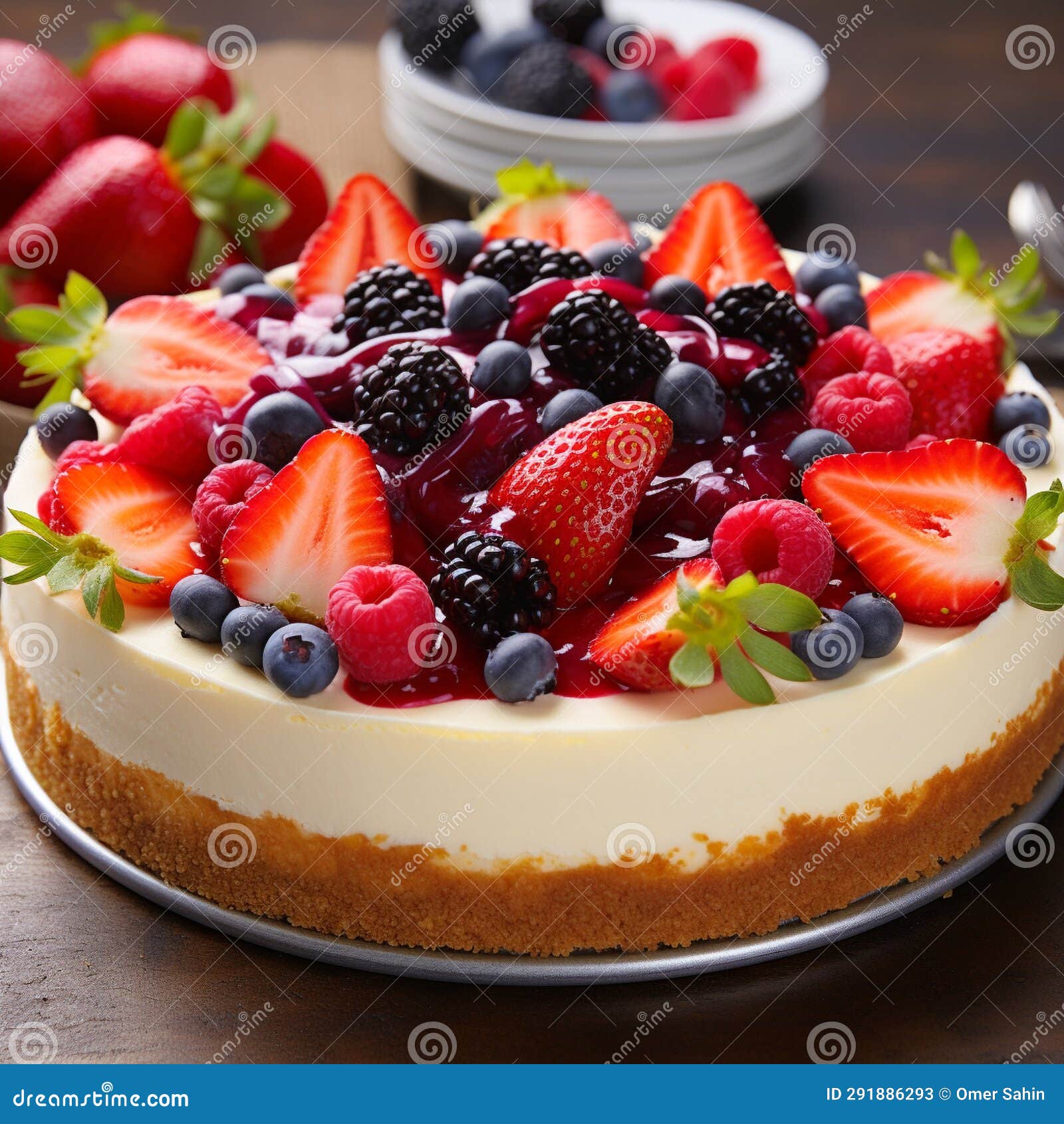 Visually Stunning Cheesecake Masterpiece Stock Image - Image of delight ...