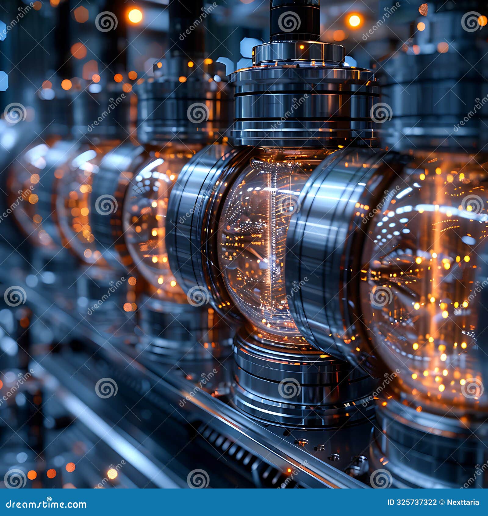 Quantum Computing Revolution: a Realistic Illustration Stock ...