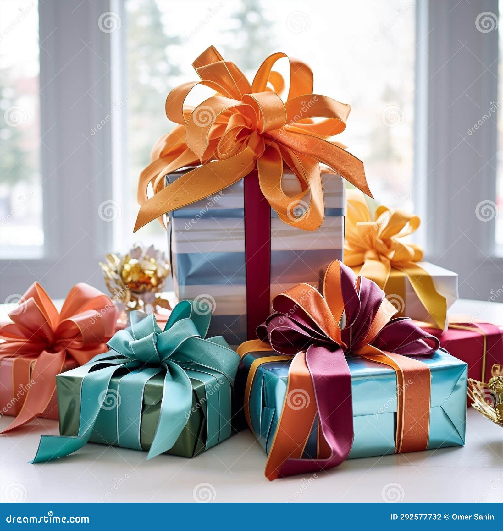 Visually Stunning Gift Presentation with Ribbons, Wrappings, and ...