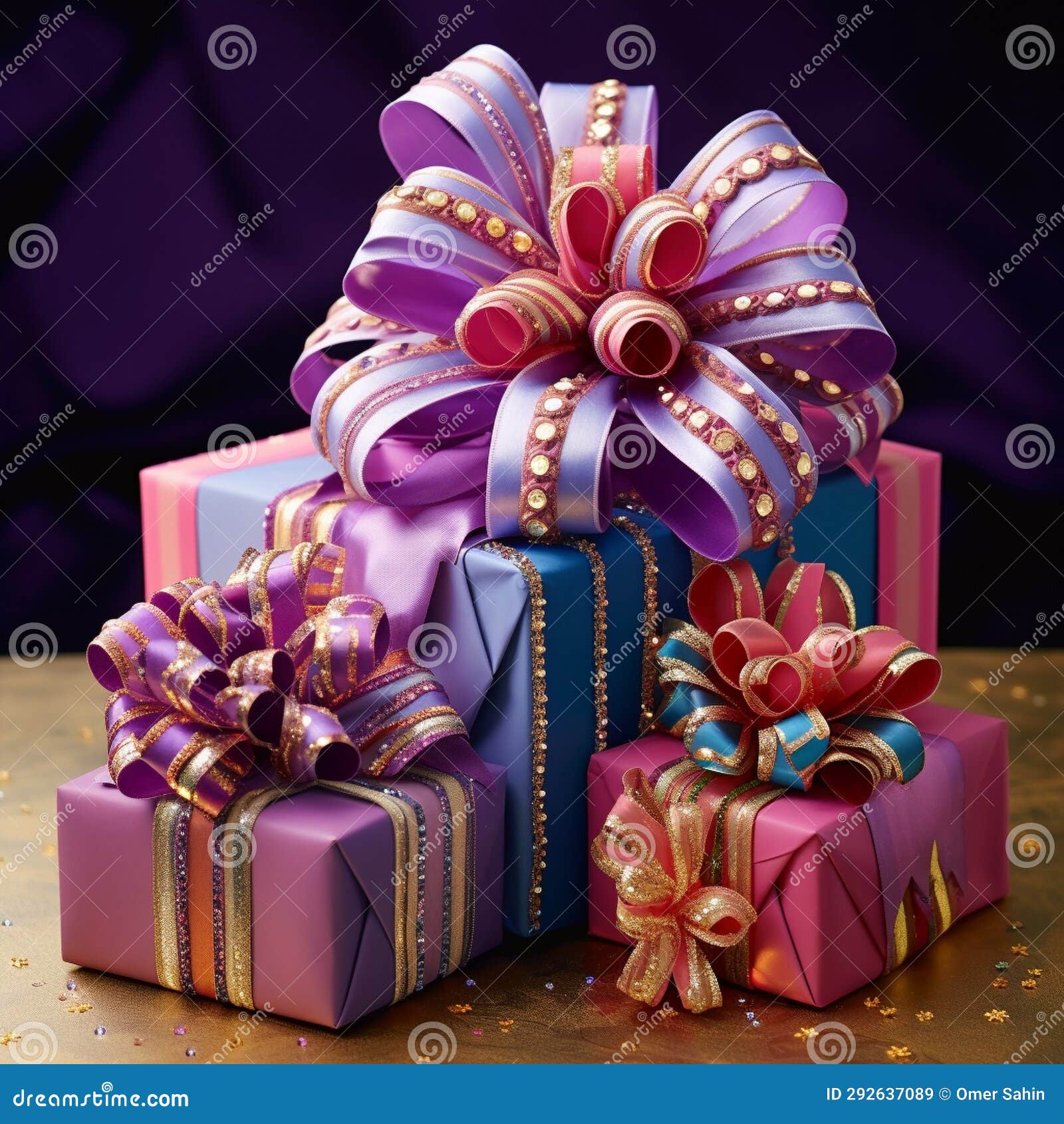 Visually Stunning Gift Presentation with Ribbons, Wrappings, and ...