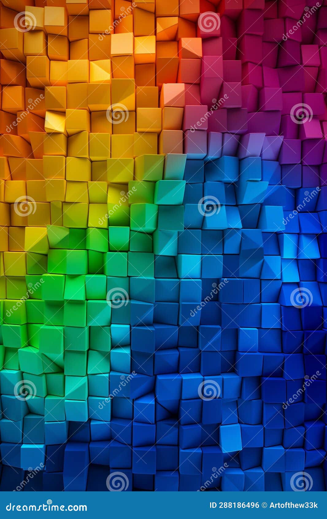 Vibrant Geometric Abstraction: a Kaleidoscope of Colors Stock ...