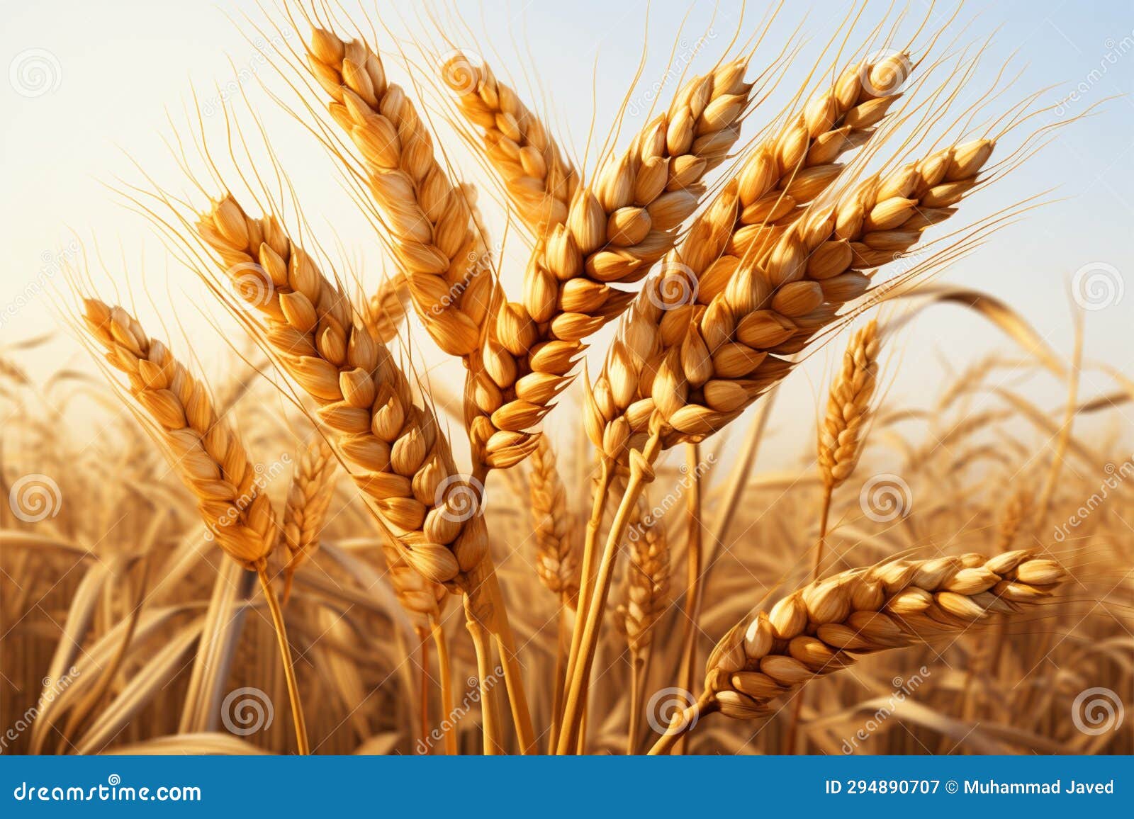 A Visually Stunning Illustration that Highlights the Elegance of Wheat ...