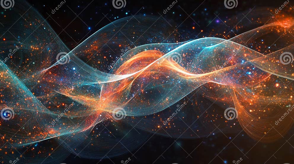 Visually Stunning Illustration of Multidimensional Strings Representing ...