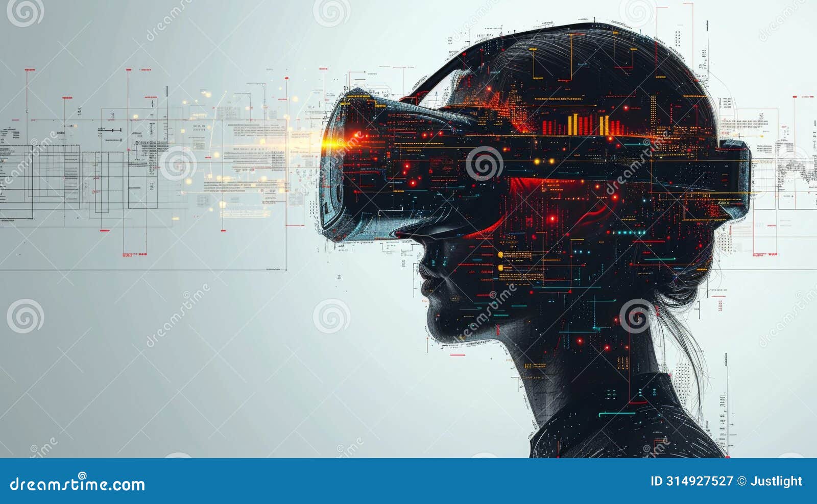 In this Visually Stunning Infographic a Virtual Reality Headset is Worn ...