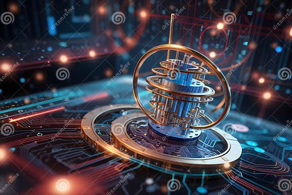 Quantum Leap: Exploring the Potential of Quantum Computing Stock Illustration - Illustration of ...