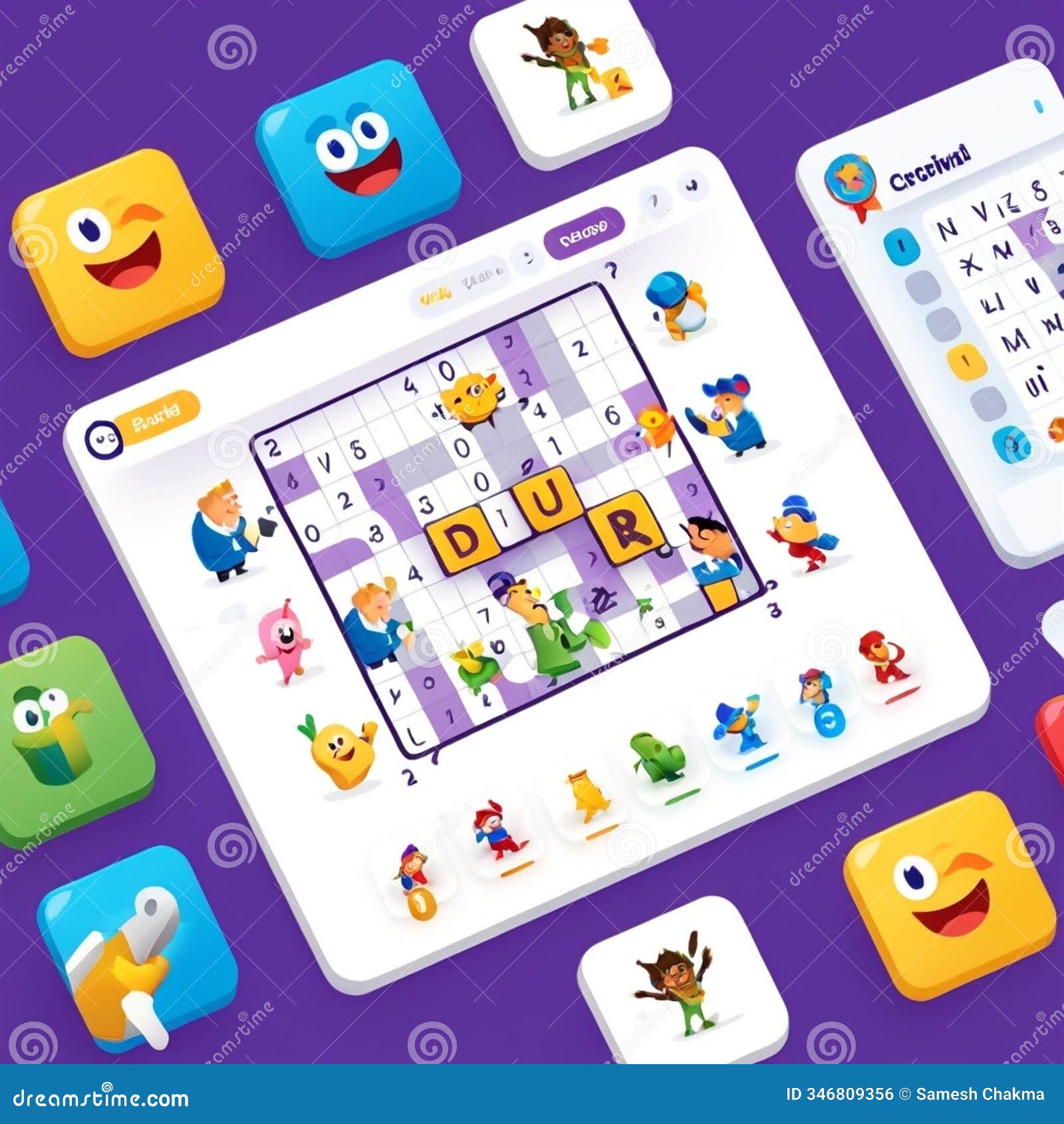 Engaging Word Puzzle for Brain Teasers Lovers Stock Illustration ...