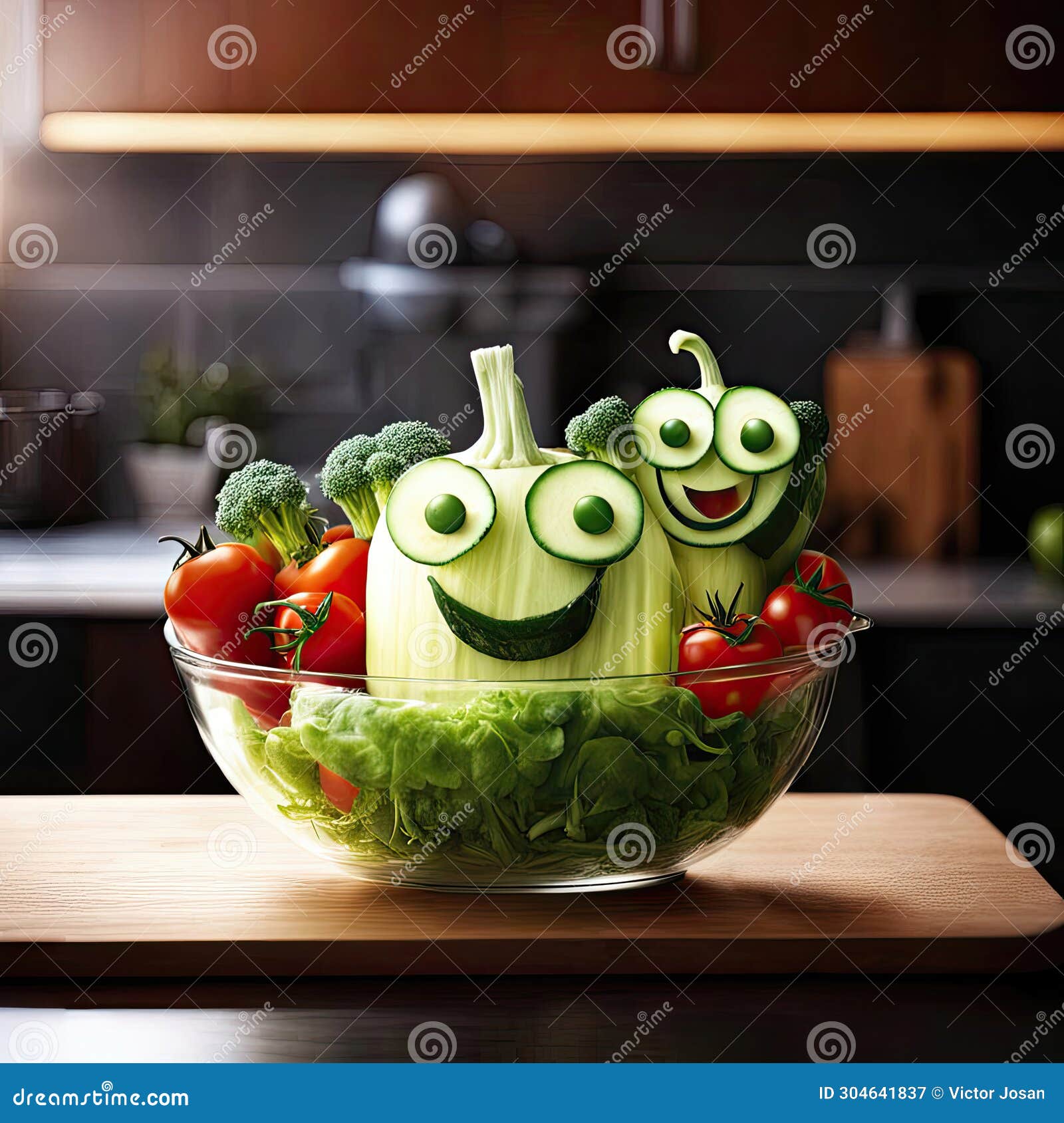 Visuals Featuring Cute and Happy Vegetable Characters with Smiling ...