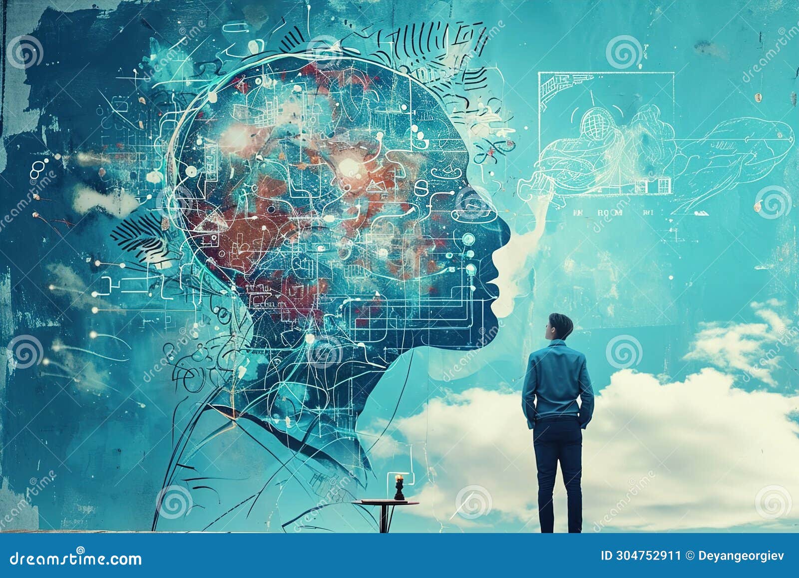 Visuals Portraying Individuals Engaged in Creative Thinking and Problem ...