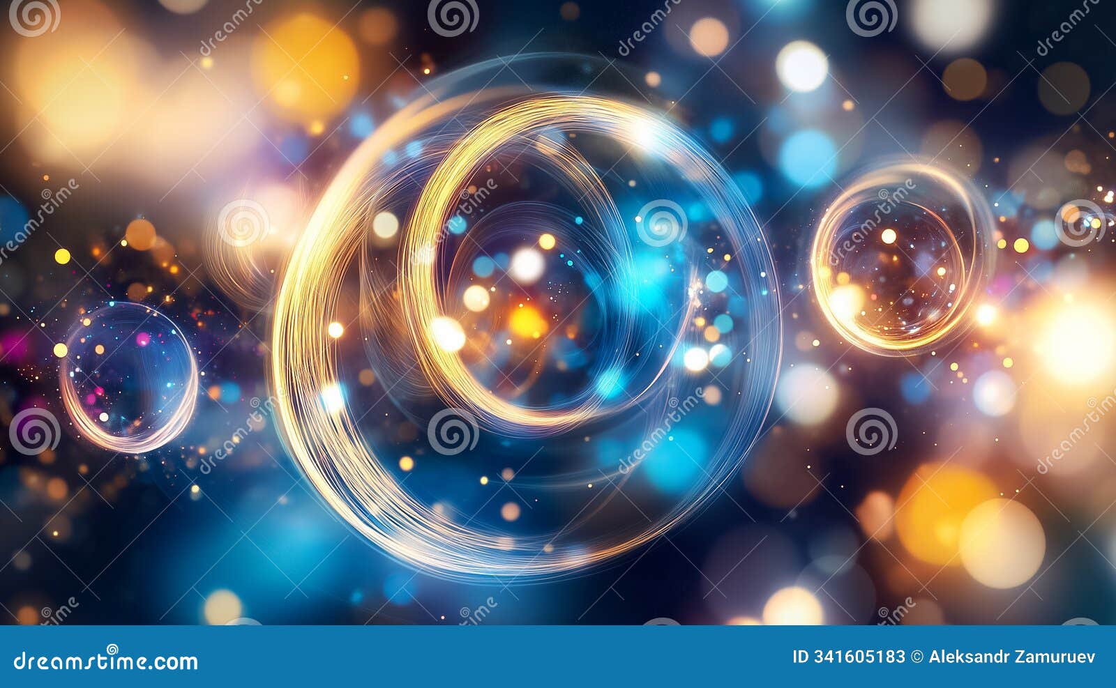 Visuals of Quantum Computing with Glowing Orbs and Vibrant Light ...