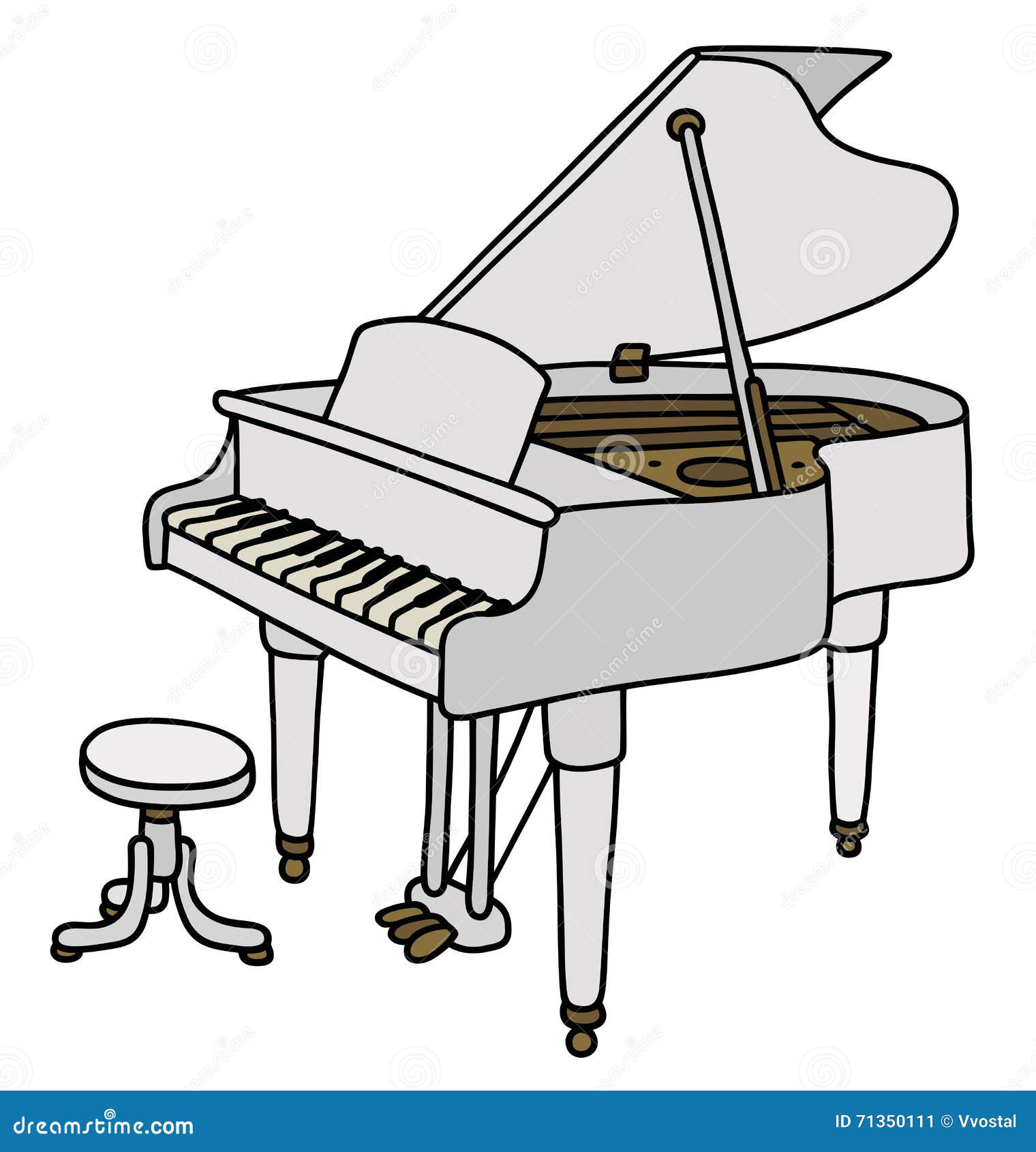 Vit flygel vektor illustrationer. Illustration av musik - 71350111