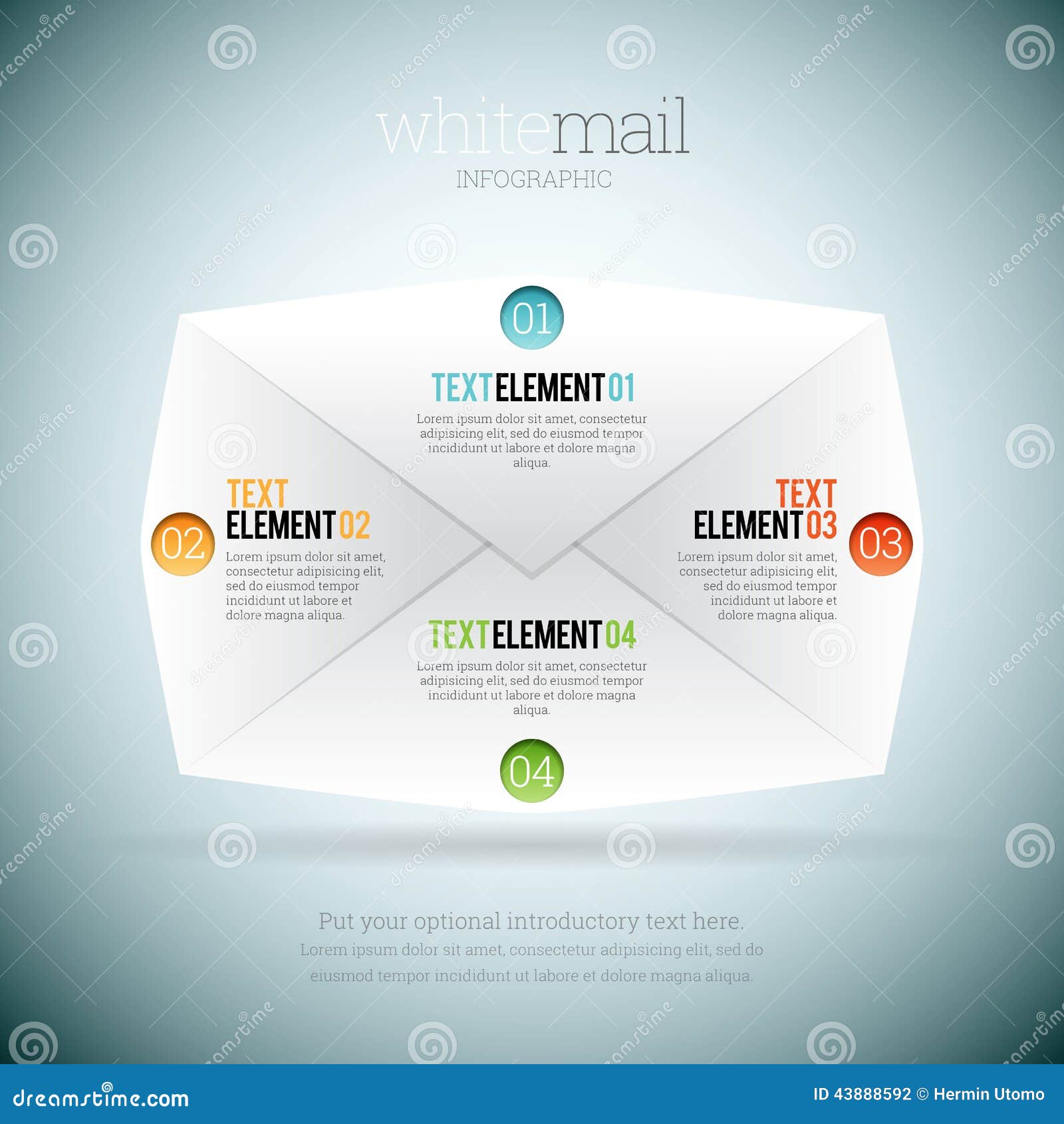 Vit post Infographic vektor illustrationer. Illustration av mall - 43888592