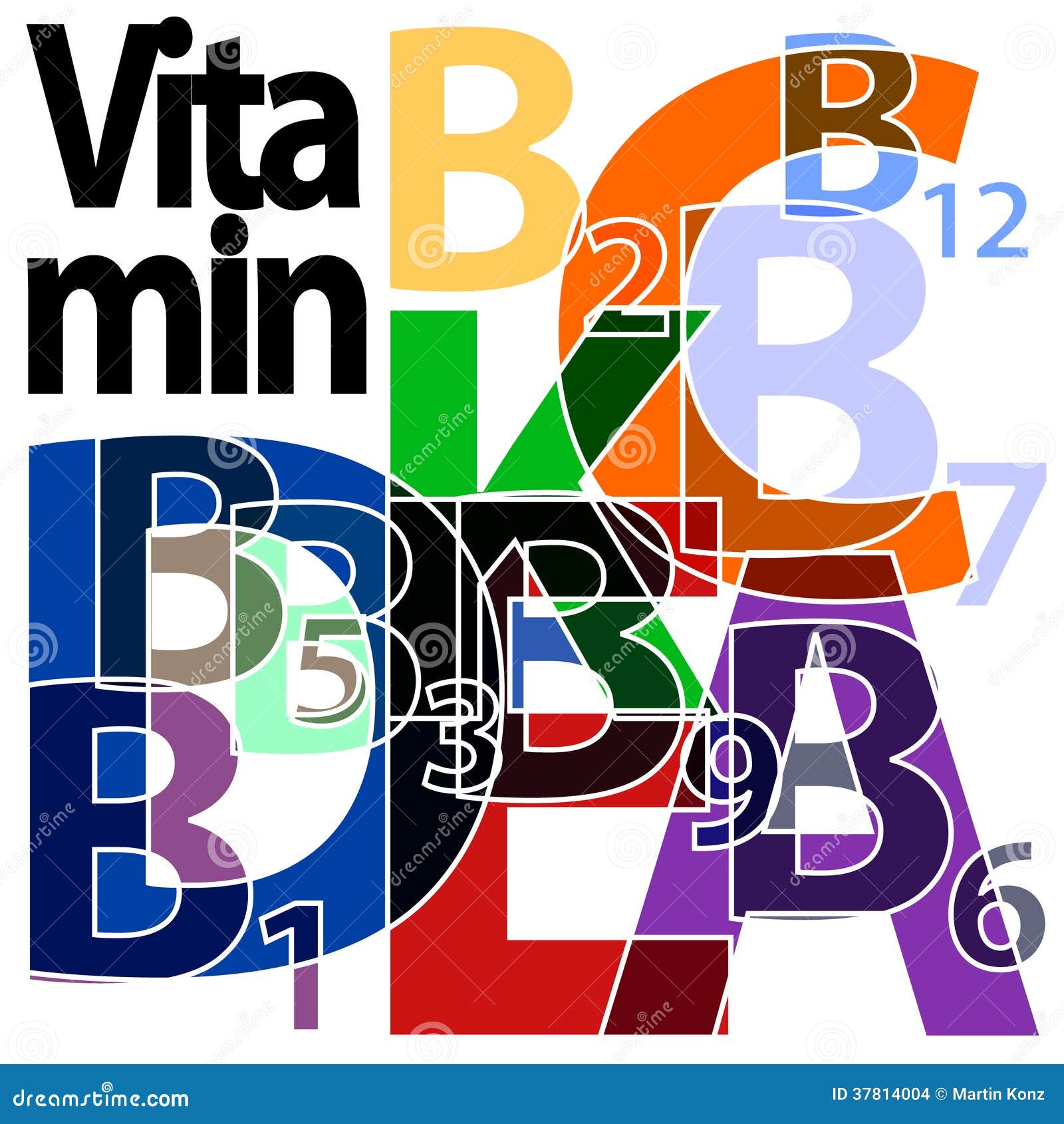 Vitamin stock illustration. Illustration of design, font - 37814004