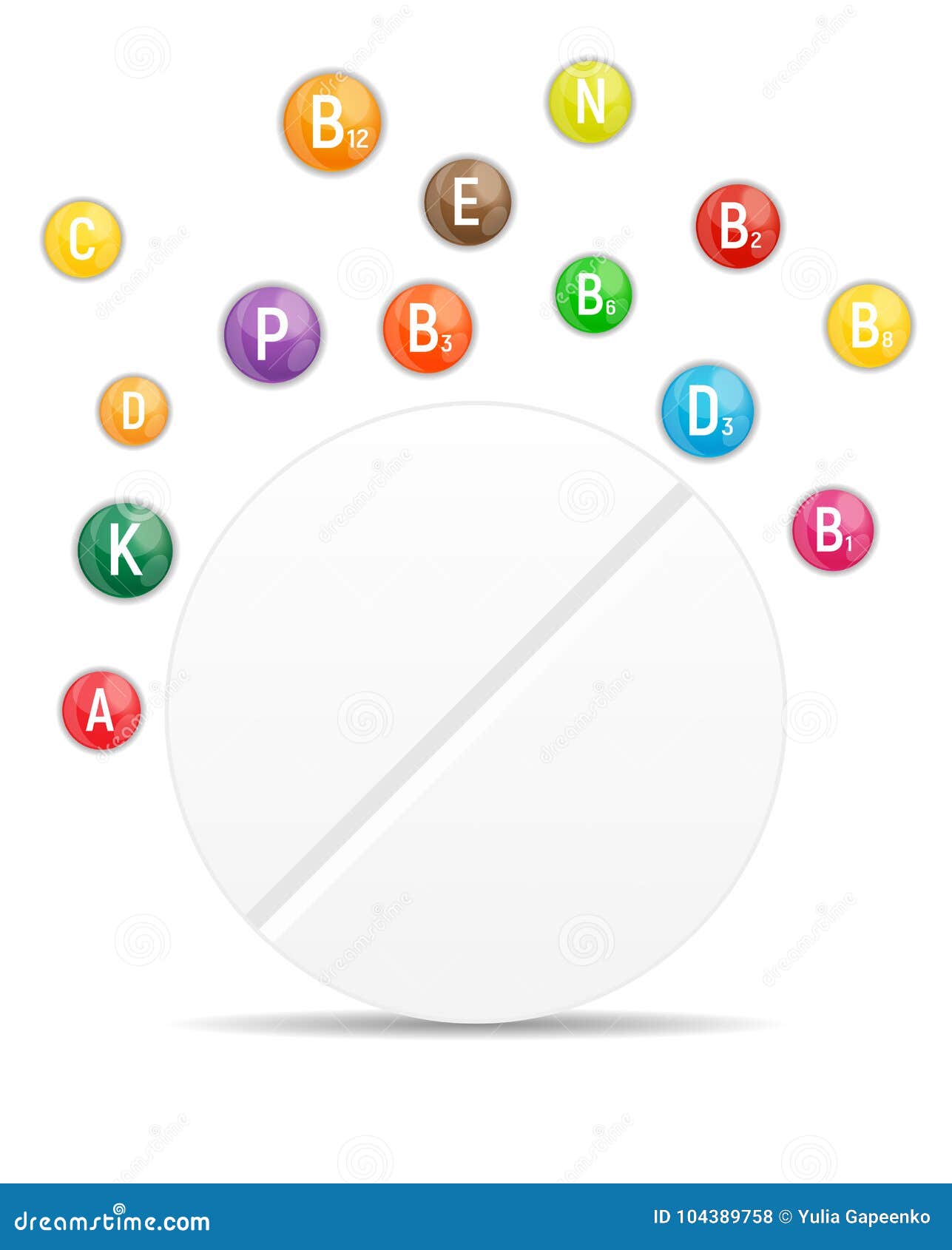 Vitamin and Antioxidant Complex. Vector Illustration Stock Vector ...