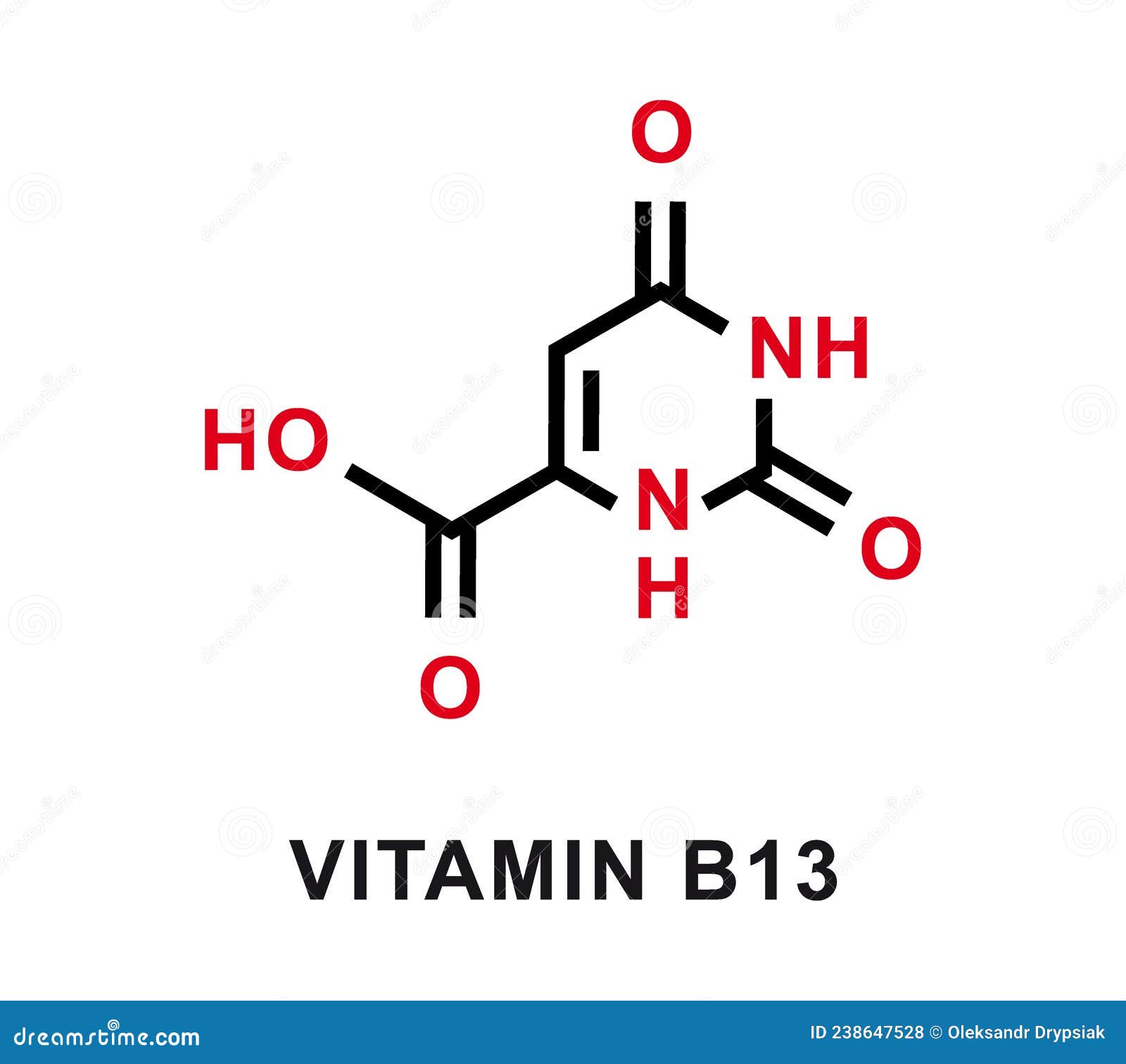 Vitamin B13 Chemical Formula. Vitamin B13 Chemical Molecular Structure ...