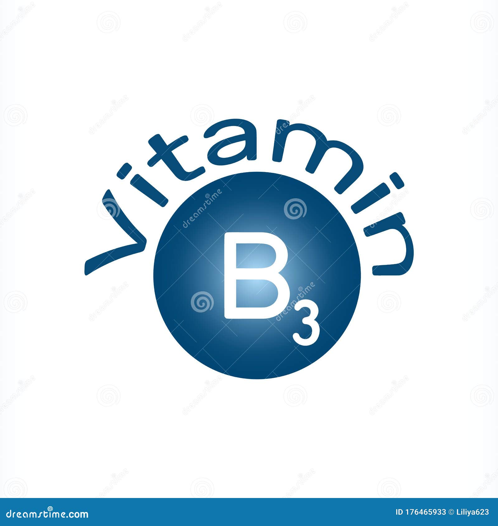 Vitamin B3. Vector icon stock vector. Illustration of riboside - 176465933