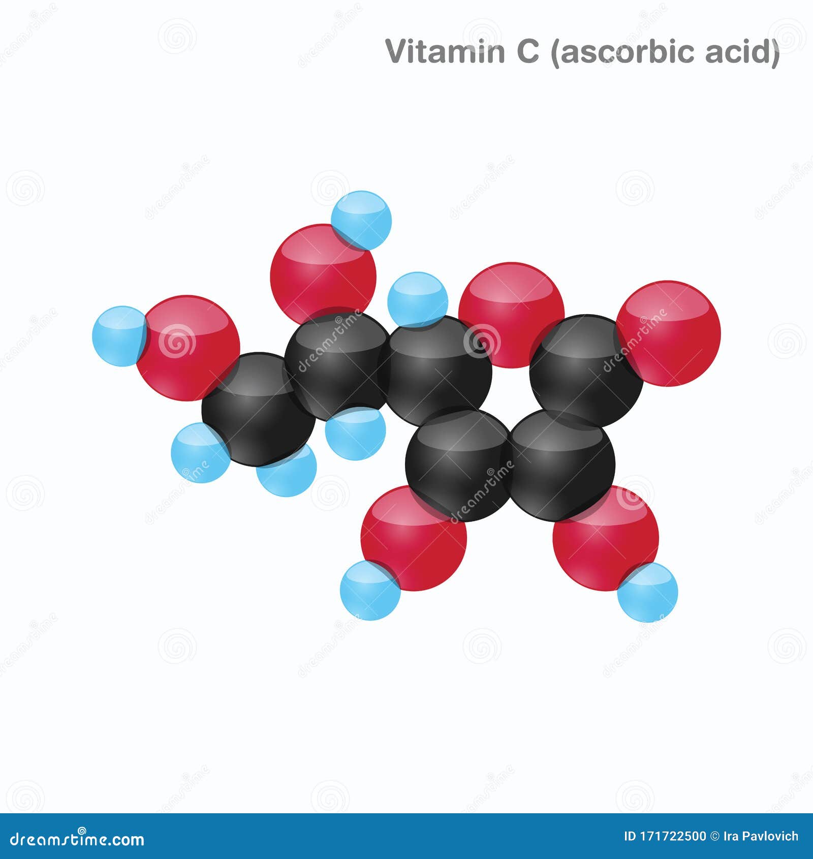 Vitamin C (ascorbic Acid) Sphere Stock Vector - Illustration of ...
