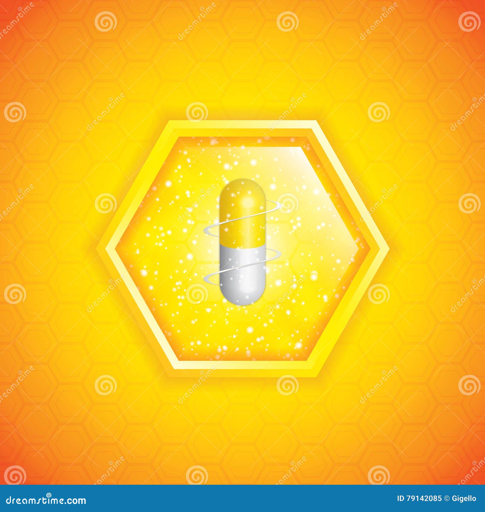 Vitamin C Glossy Background. Stock Vector - Illustration of medicine ...