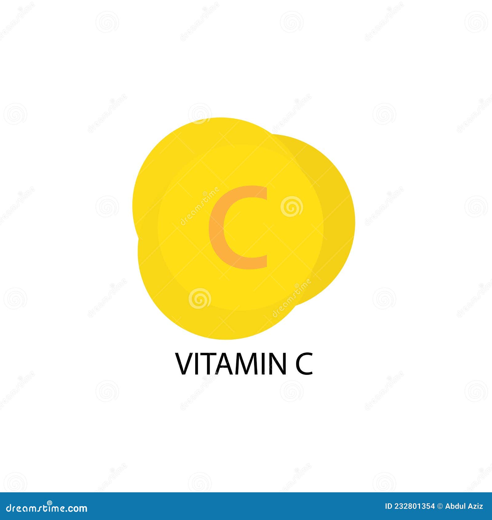 Vitamin C icon logo vector stock vector. Illustration of isolated ...
