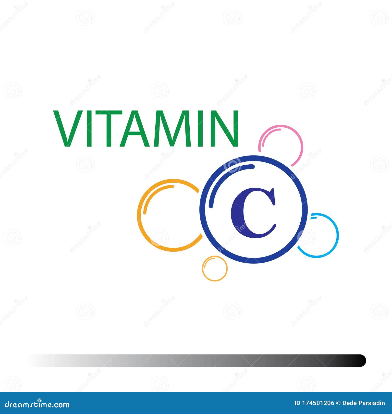 Vitamin C Icons Vector Illustration Design Template Stock Vector ...