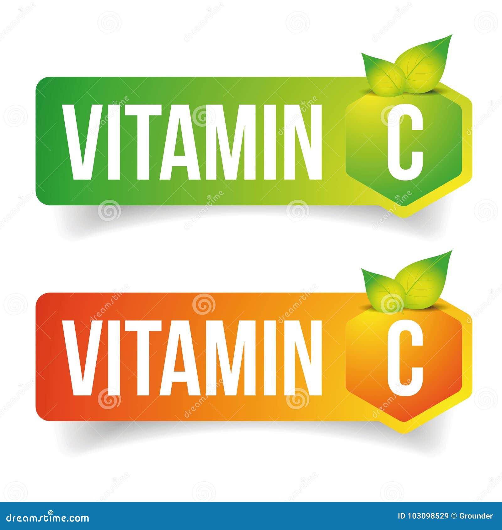 Vitamin C label vector tag stock vector. Illustration of symbol - 103098529