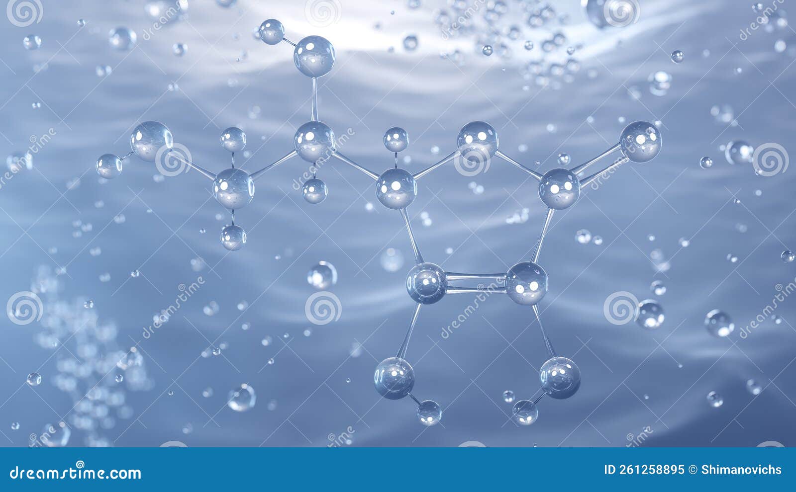 Vitamin C, Molecular Structure from Atoms and Molecules, Close-up 3d ...