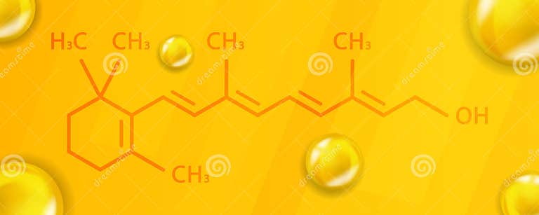 Vitamin a Chemical Formula. Vitamin a Realistic Chemical Molecular ...