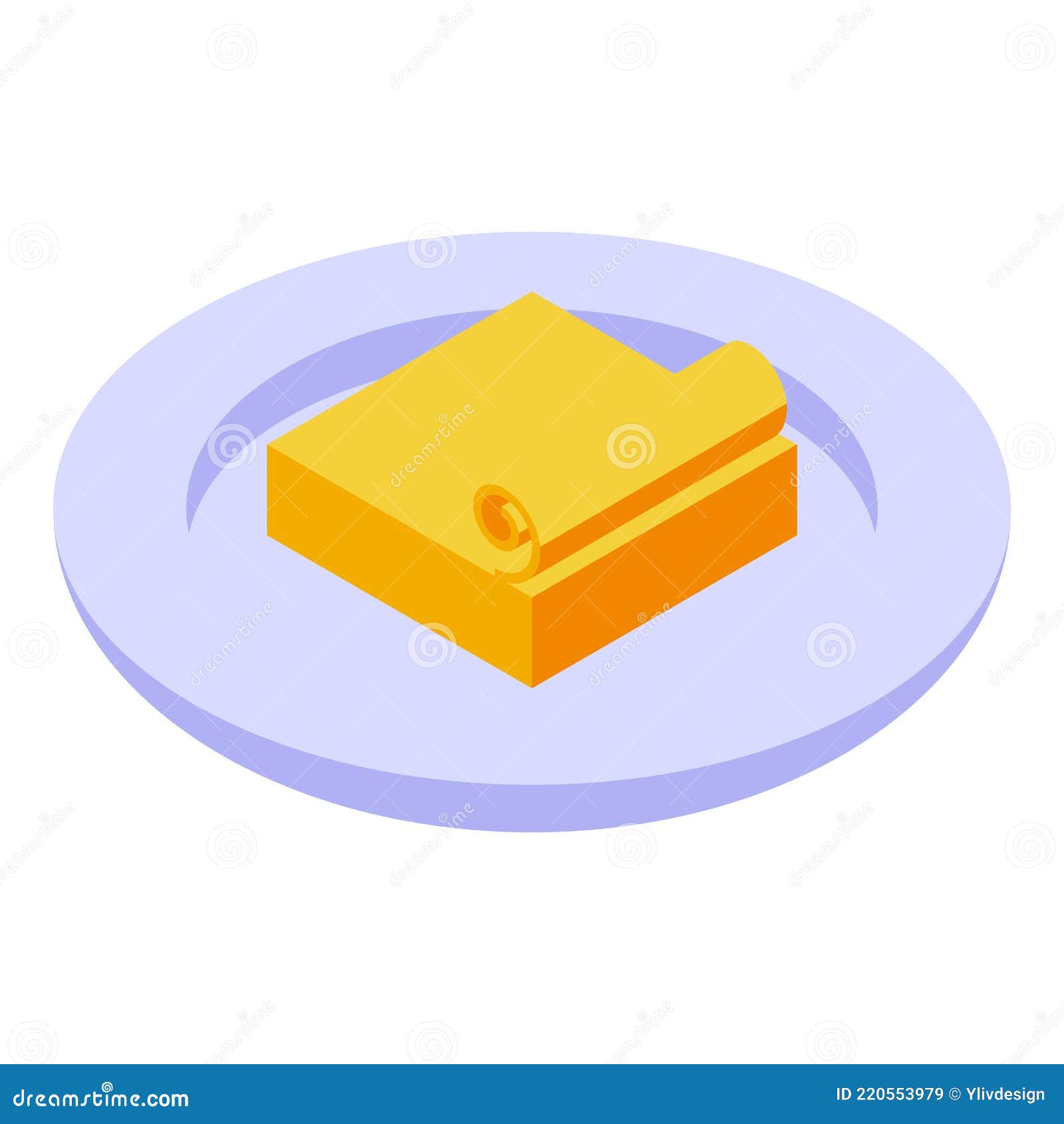 Vitamin D Butter Icon, Isometric Style Stock Vector - Illustration of ...