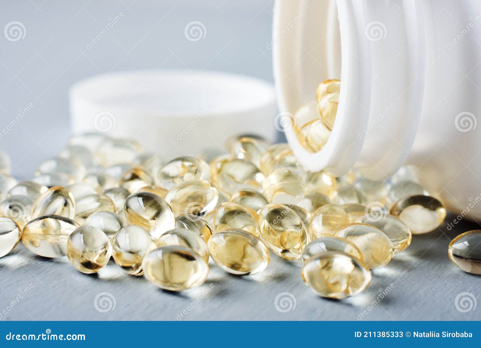 Vitamin D capsule bottle stock image. Image of omega - 211385333