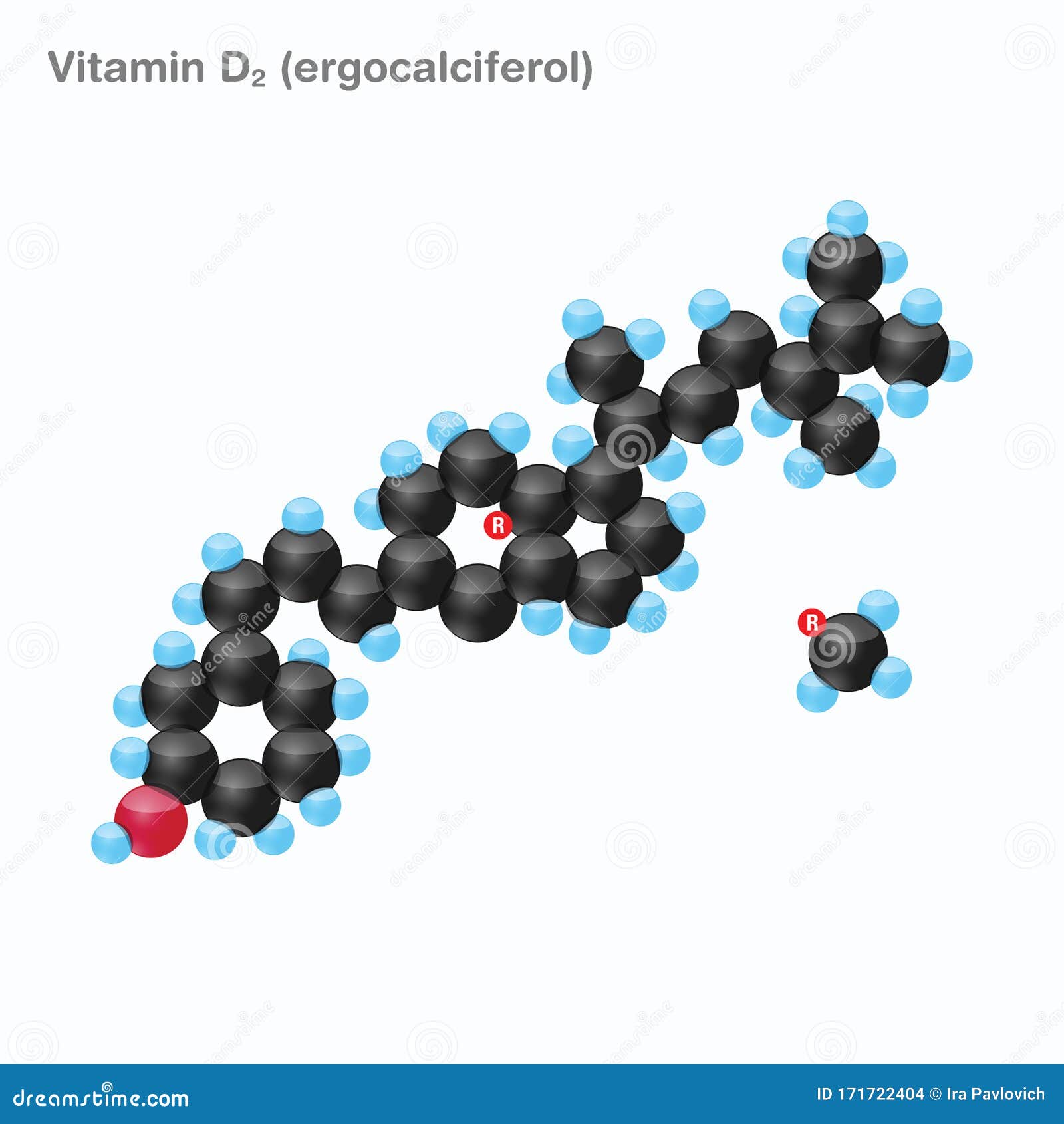 Vitamin D2 (ergocalciferol) Sphere Stock Vector - Illustration of ...