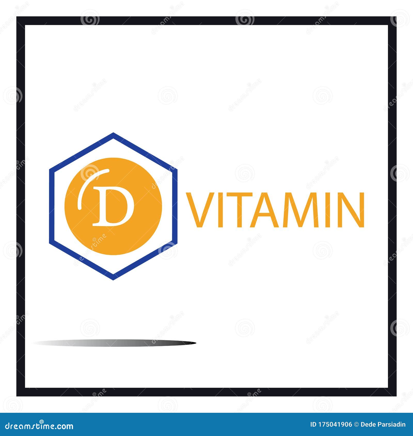 Vitamin D stock vector. Illustration of healthy, symbol - 175041906