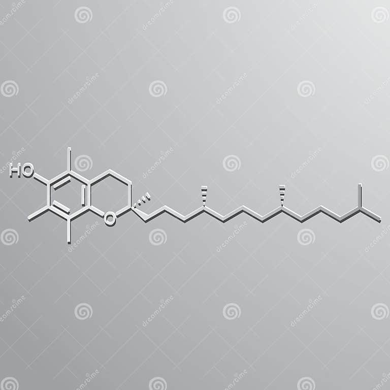 Vitamin E or Alpha-tocopherol Stock Vector - Illustration of structure ...