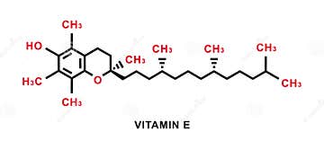 Vitamin E Chemical Formula. Vitamin E Chemical Molecular Structure ...