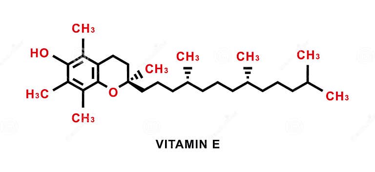 Vitamin E Chemical Formula. Vitamin E Chemical Molecular Structure ...