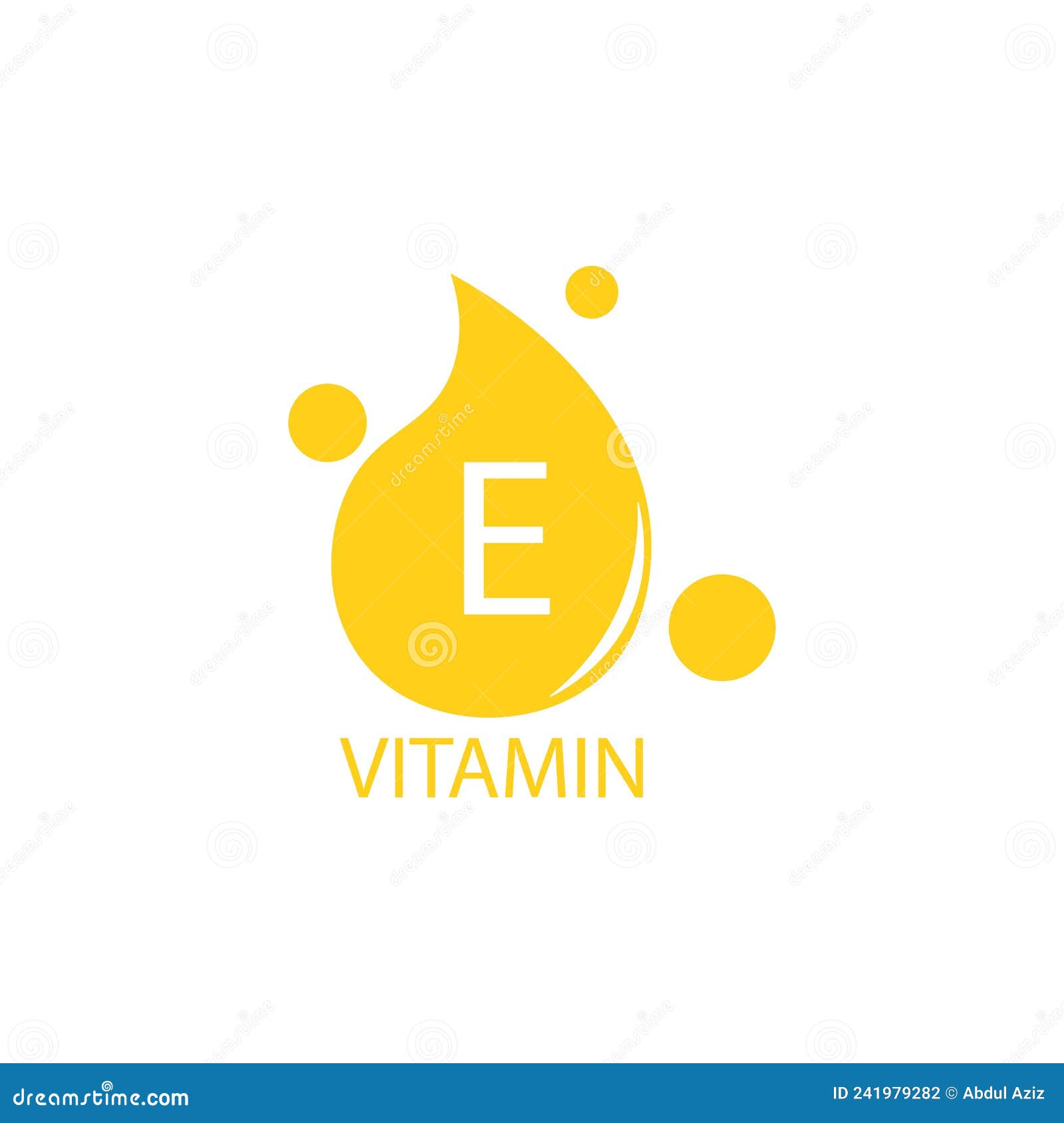 Vitamin E icon logo vector stock vector. Illustration of drop - 241979282