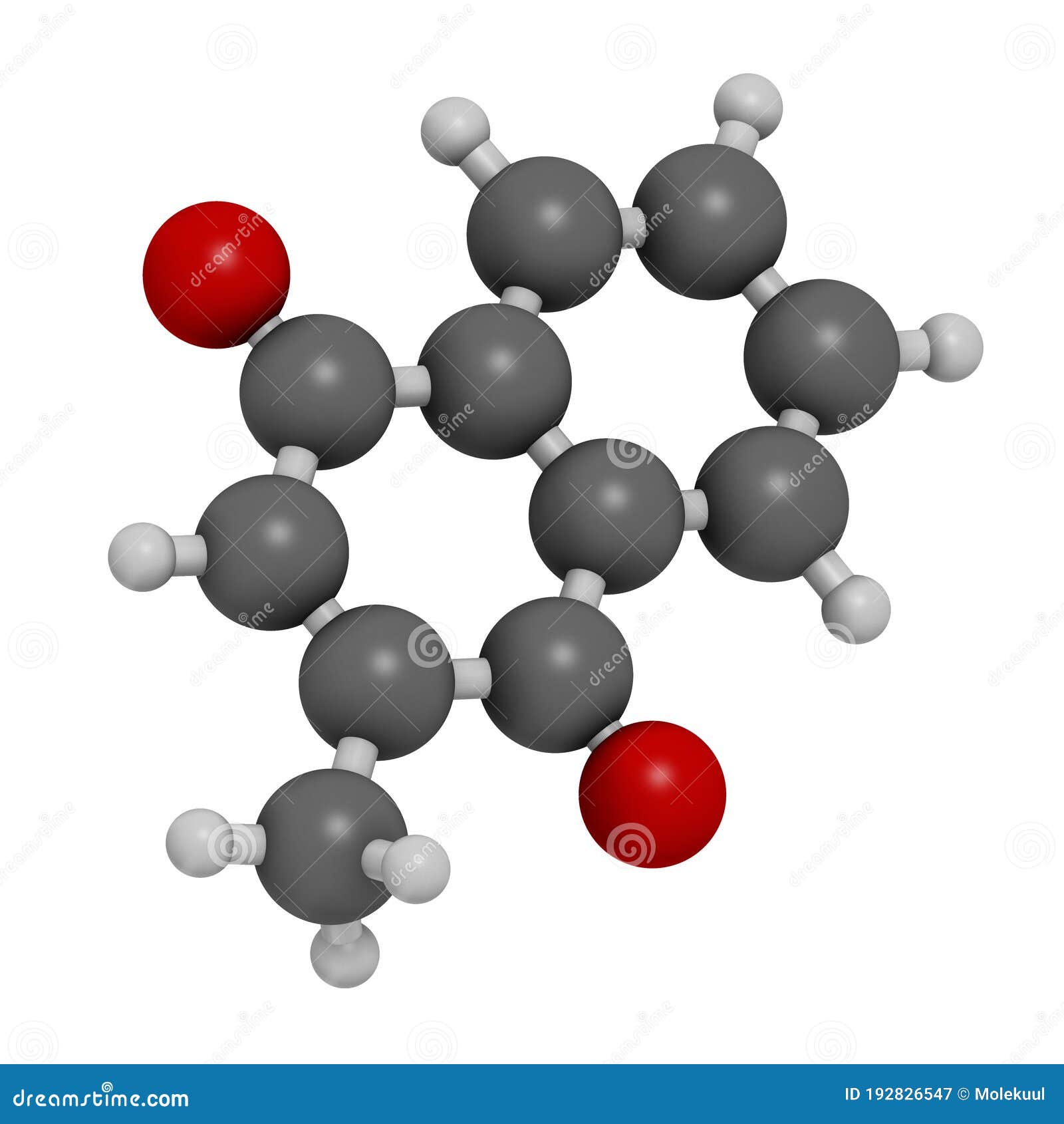 Vitamin K3 Menadione Molecular Structure. Vitamin K3 Menadione Skeletal ...