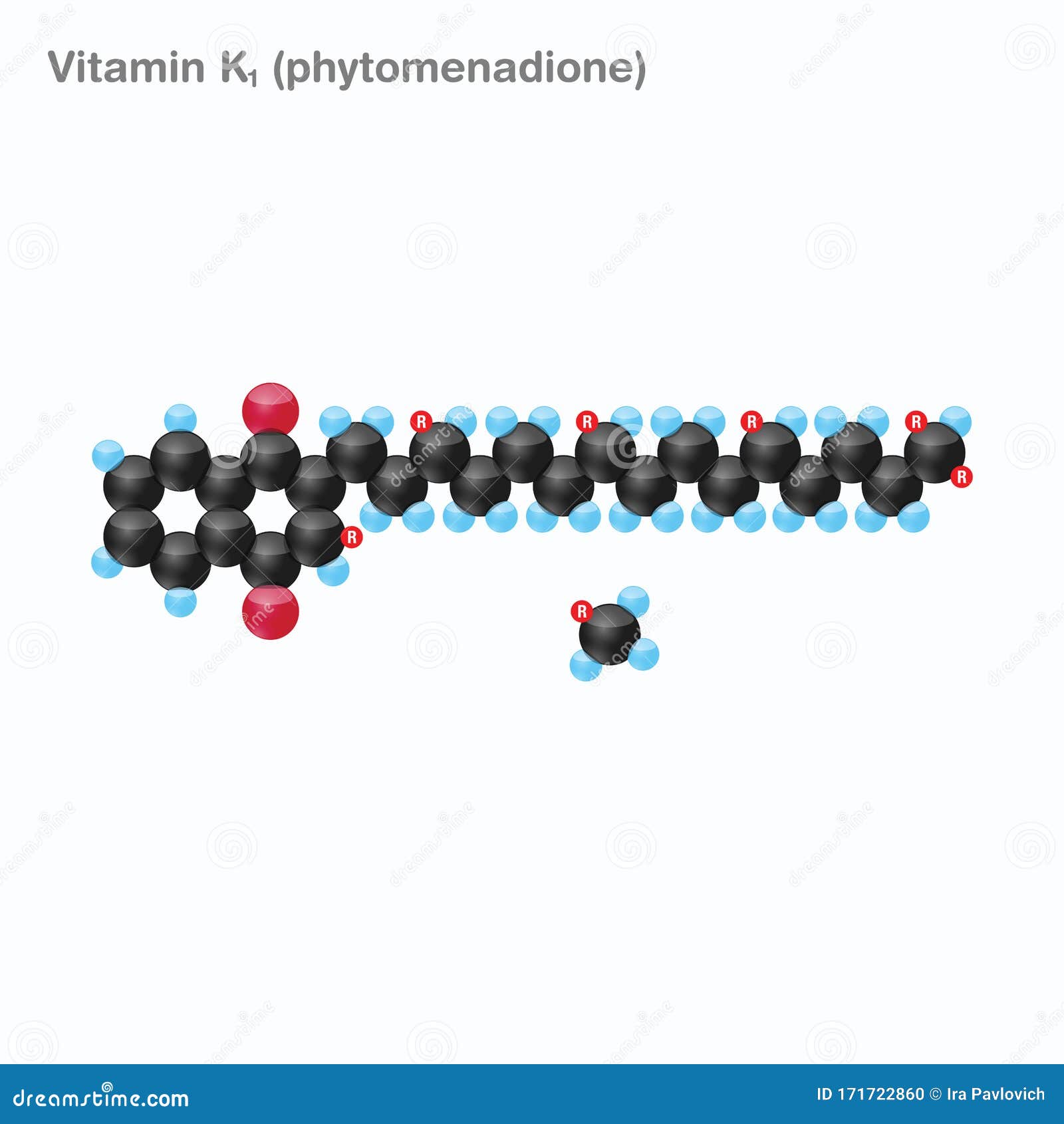 Vitamin K1 (phytomenadione) Stock Vector - Illustration of diet ...