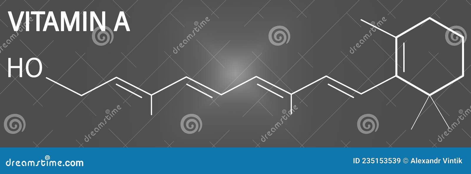 Retinol Molecule 3d, Molecular Structure, Ball And Stick Model ...