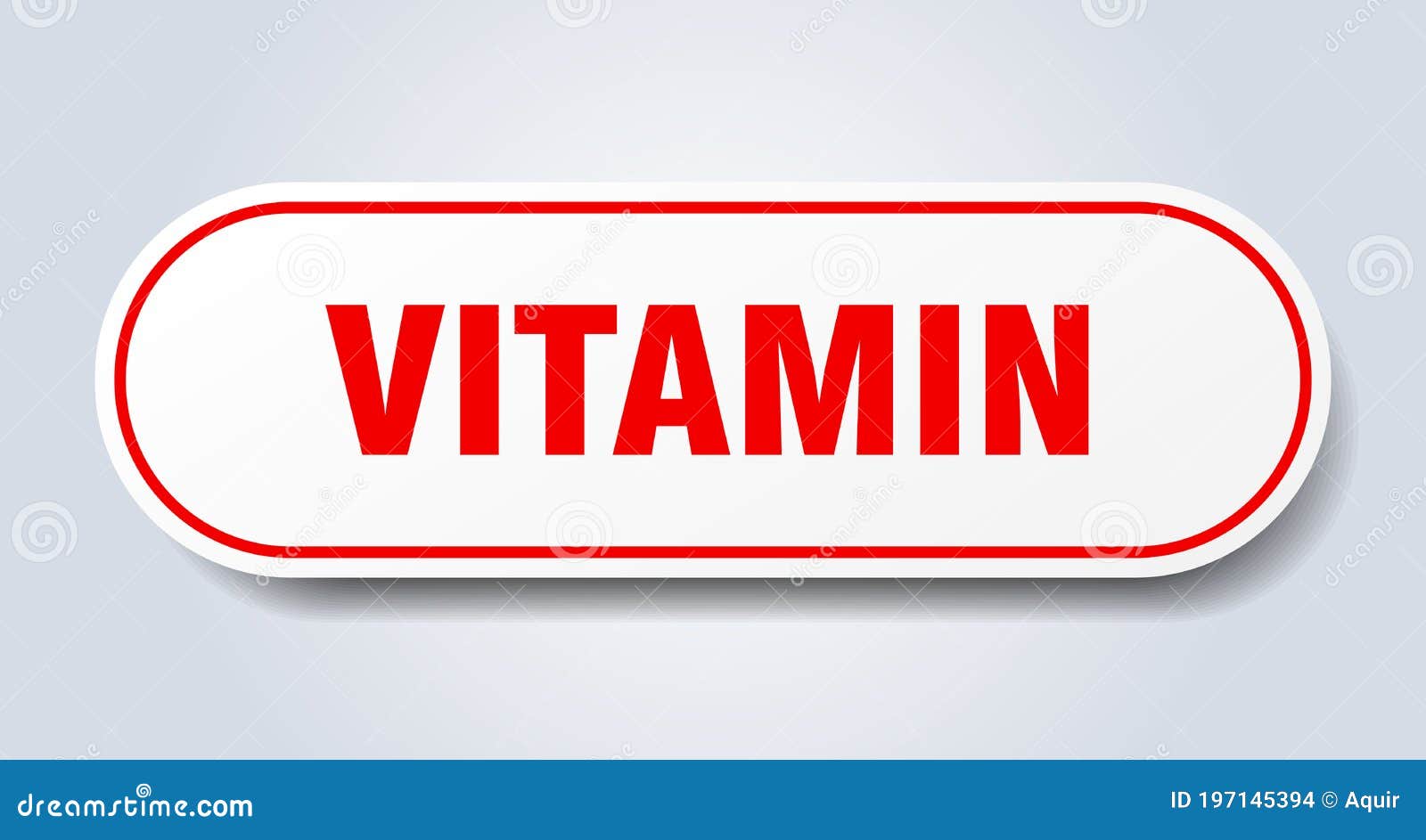 Vitamin sticker. stock vector. Illustration of sign - 197145394