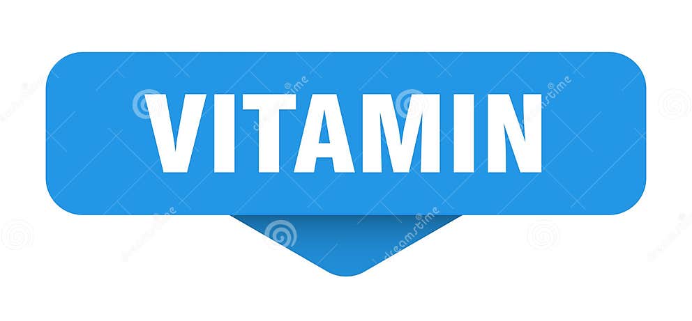 Vitamin Sticker. Vitamin Sign on Transparent Background Stock Vector ...