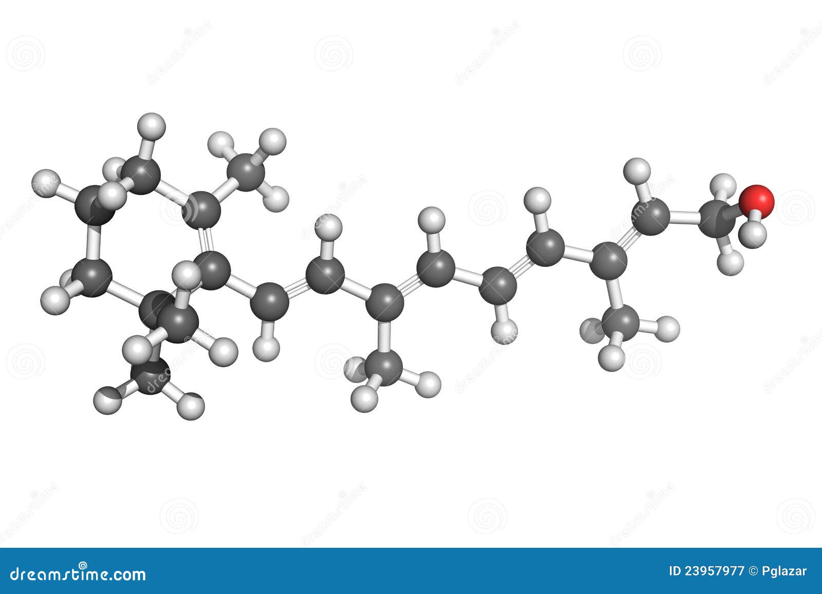 Vitamin a structure stock illustration. Illustration of elements - 23957977