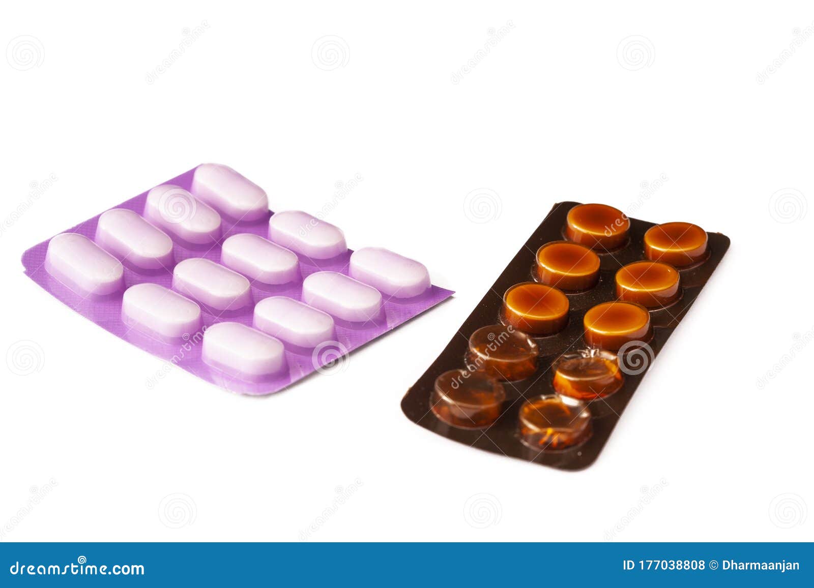 Vitamin Tablet Package on White Background Stock Photo - Image of ...