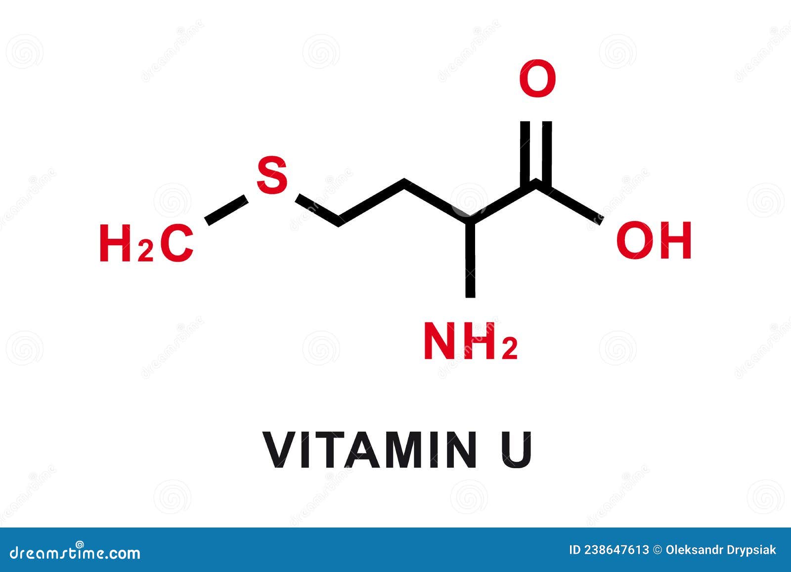 Vitamin U Chemical Formula. Vitamin U Chemical Molecular Structure ...