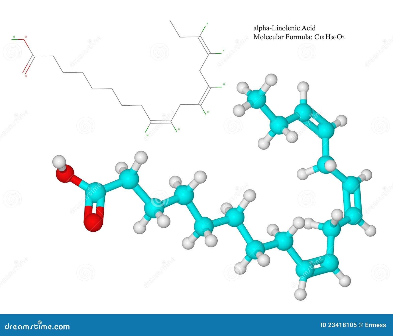 Vitamine F - Vetzuur Omega-3 (ALA) Stock Illustratie - Illustration of ...