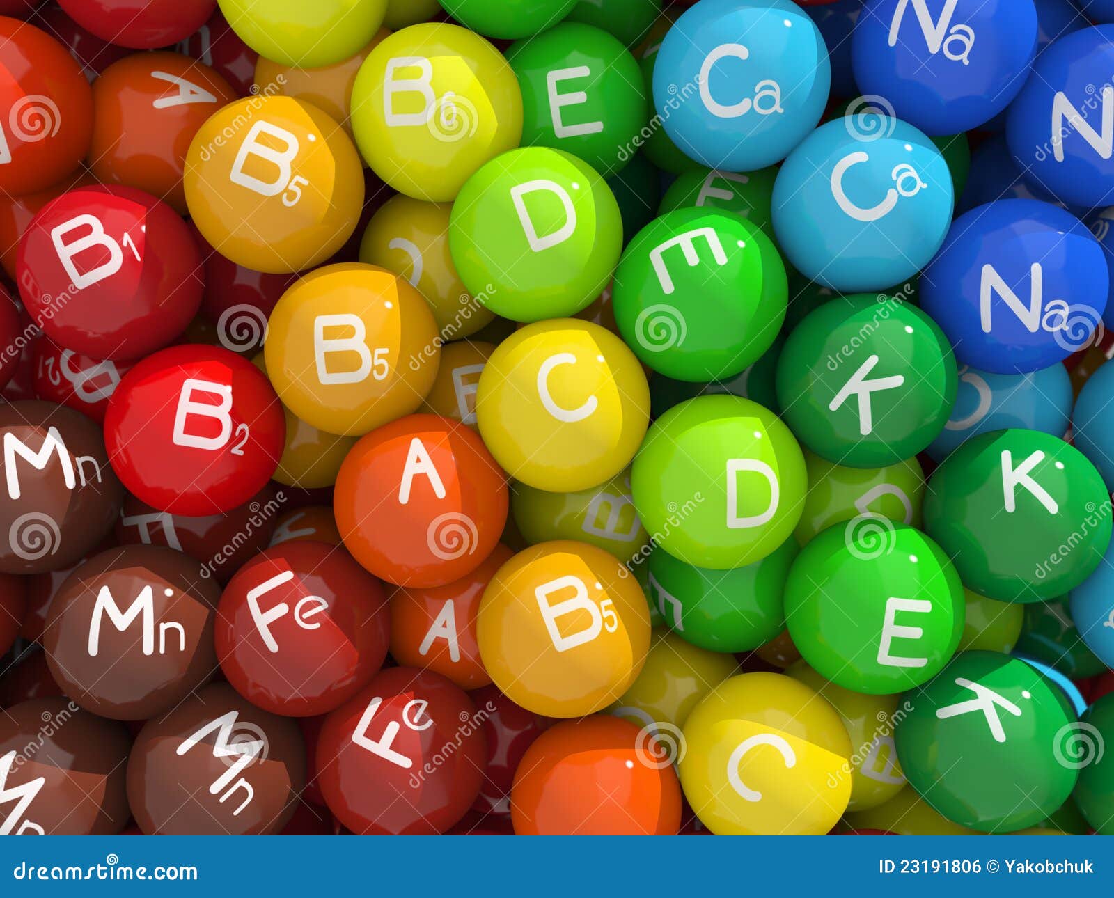 Vitaminen & mineralen stock illustratie. Illustration of niemand - 23191806