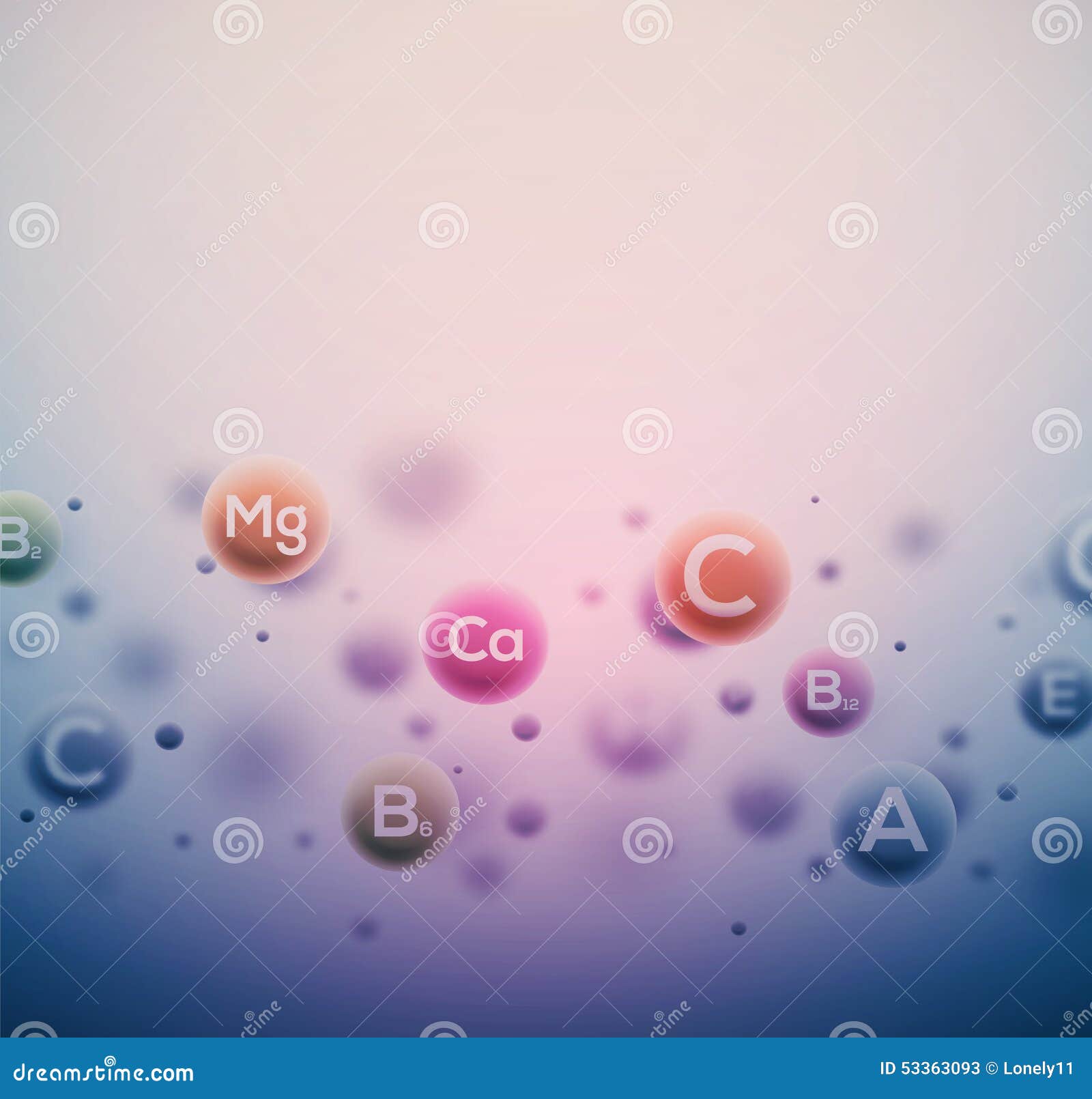 Vitamins Background stock vector. Illustration of concept - 53363093